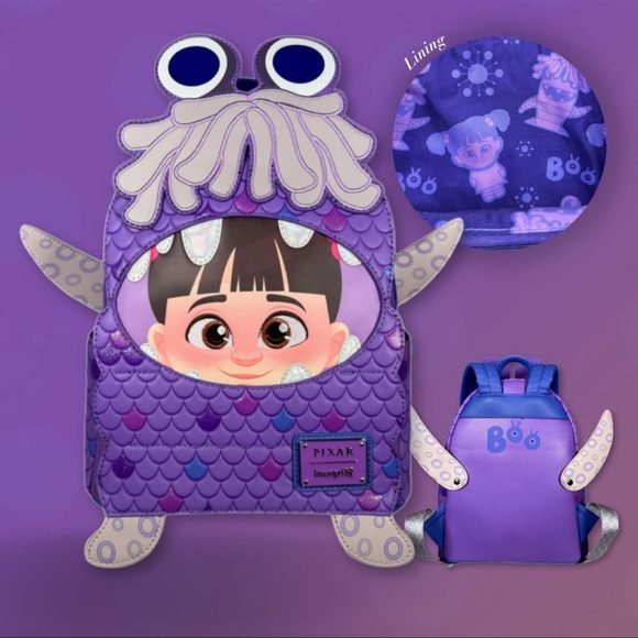 Loungefly | Bags | Loungefly Monsters Inc Boo Costume Mini Backpack ...